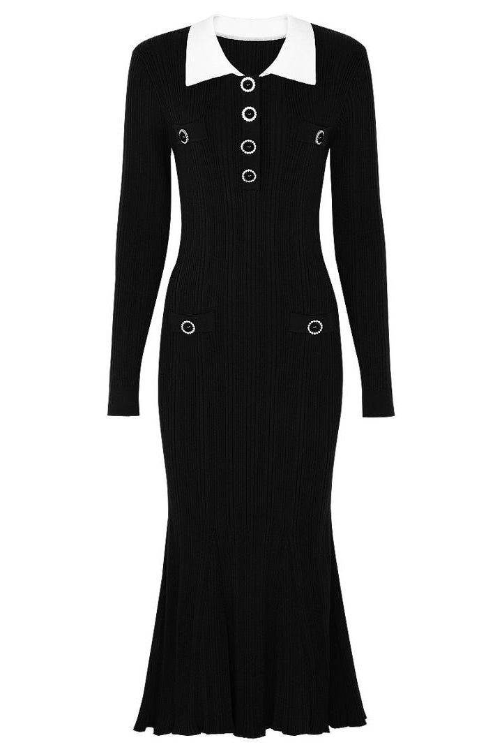 Jessica Bara Zumer Collared Long Sleeve Maxi Dress – JESSICA BARA